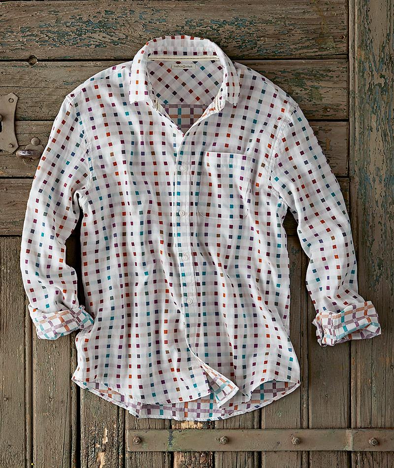 Mens Long Sleeve Meta Shirt In 100 Cotton