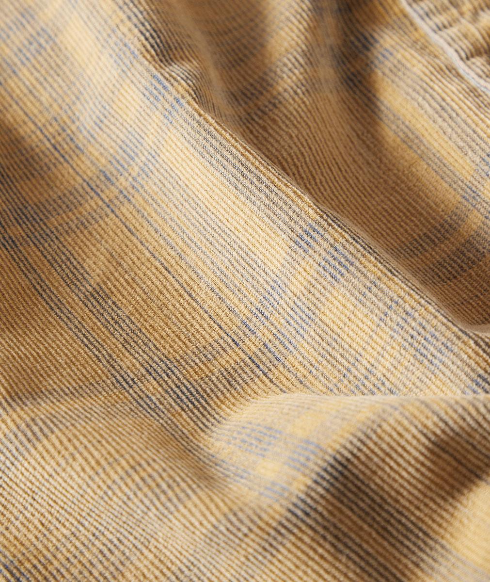 Men's Long-Sleeve Goldenrod Cord Shirt in 100% Cotton | Carbon2Cobalt