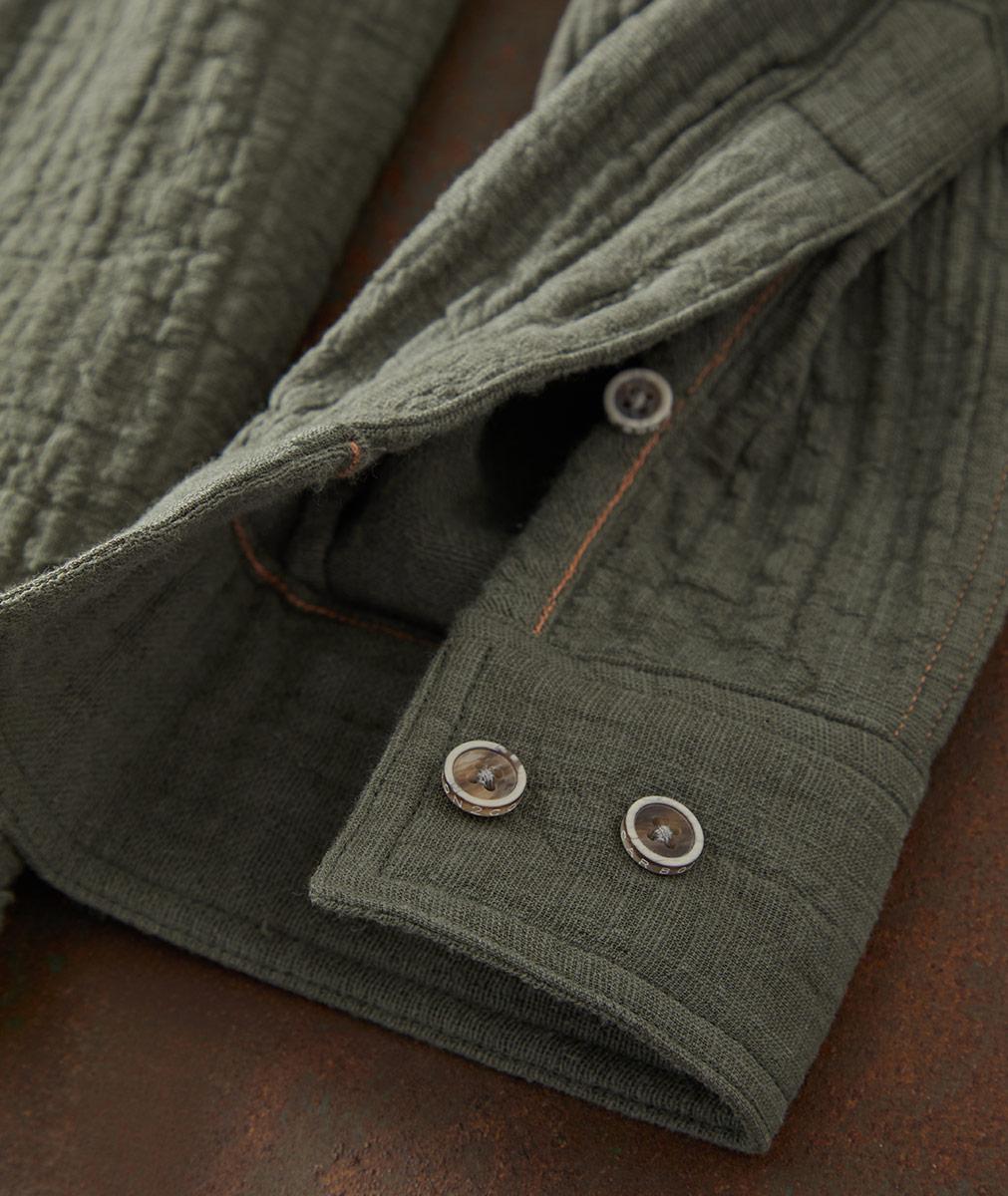 Men's Topography Textured Button Up | Carbon2Cobalt