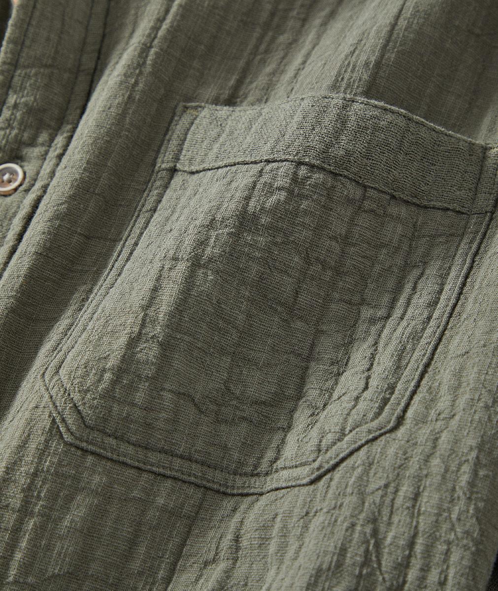 Men's Topography Textured Button Up | Carbon2Cobalt