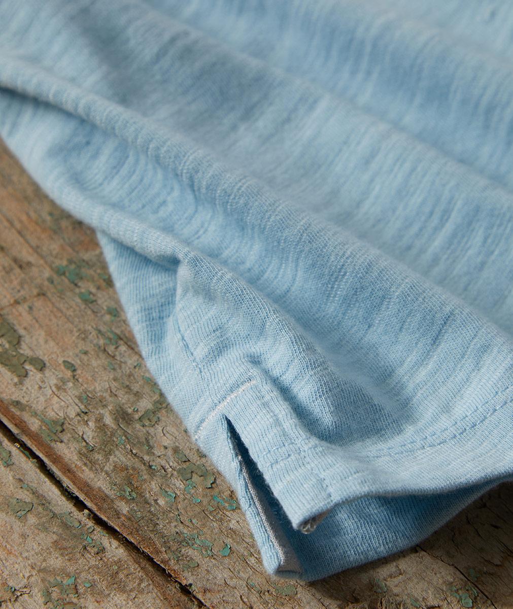 Men's Short-Sleeve Men's Henley Tee in Cotton Slub Jersey | Carbon2Cobalt