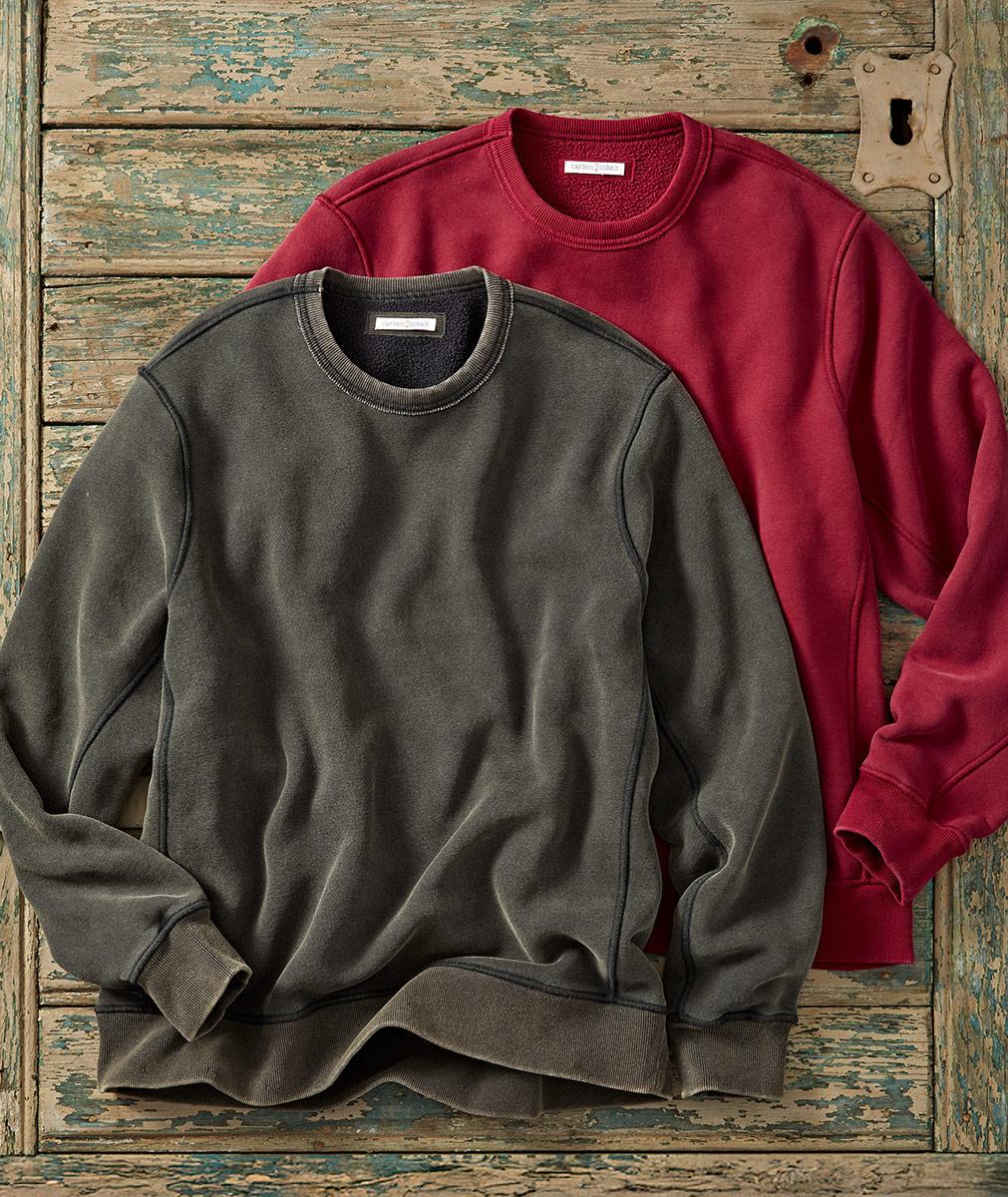 Men's Covert Fleece Lined Sweatshirt | Carbon2Cobalt