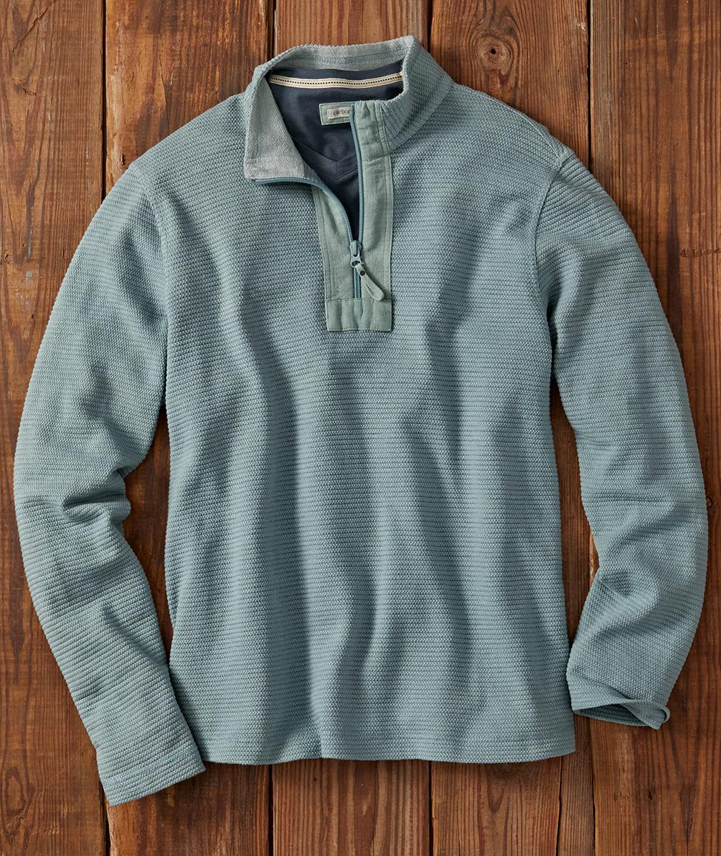 Men's Stratosphere Ribbed Pullover | Carbon2Cobalt