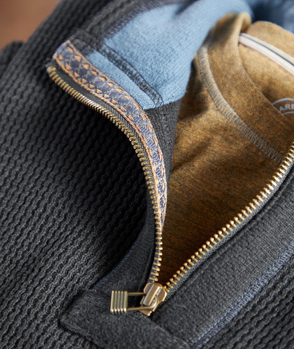 Men's Wavelength Ribbed Pullover | Carbon2Cobalt