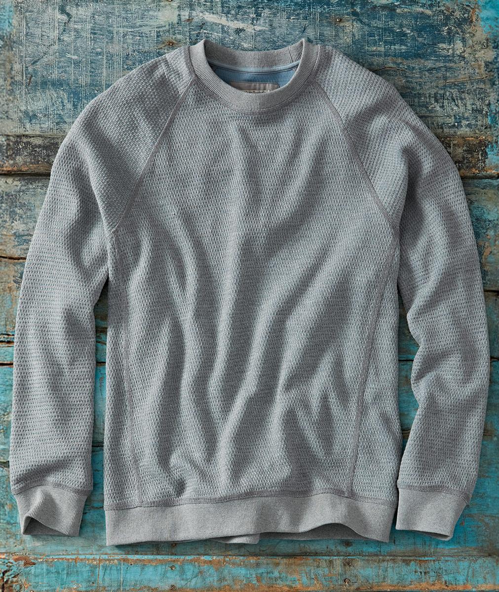 Men's Cool-Side Waffle Sweatshirt | Carbon2Cobalt