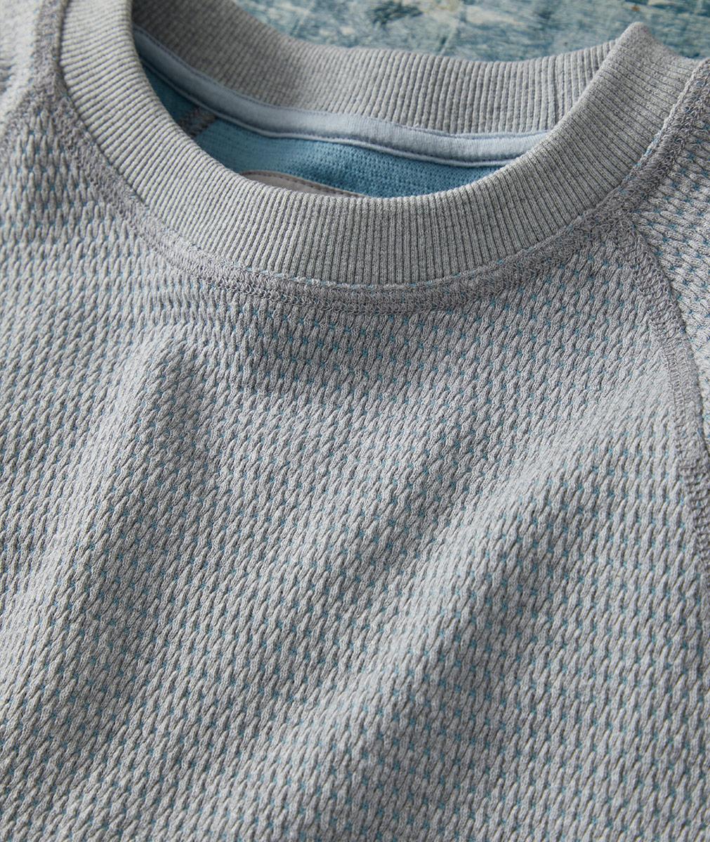 Men's Cool-Side Waffle Sweatshirt | Carbon2Cobalt