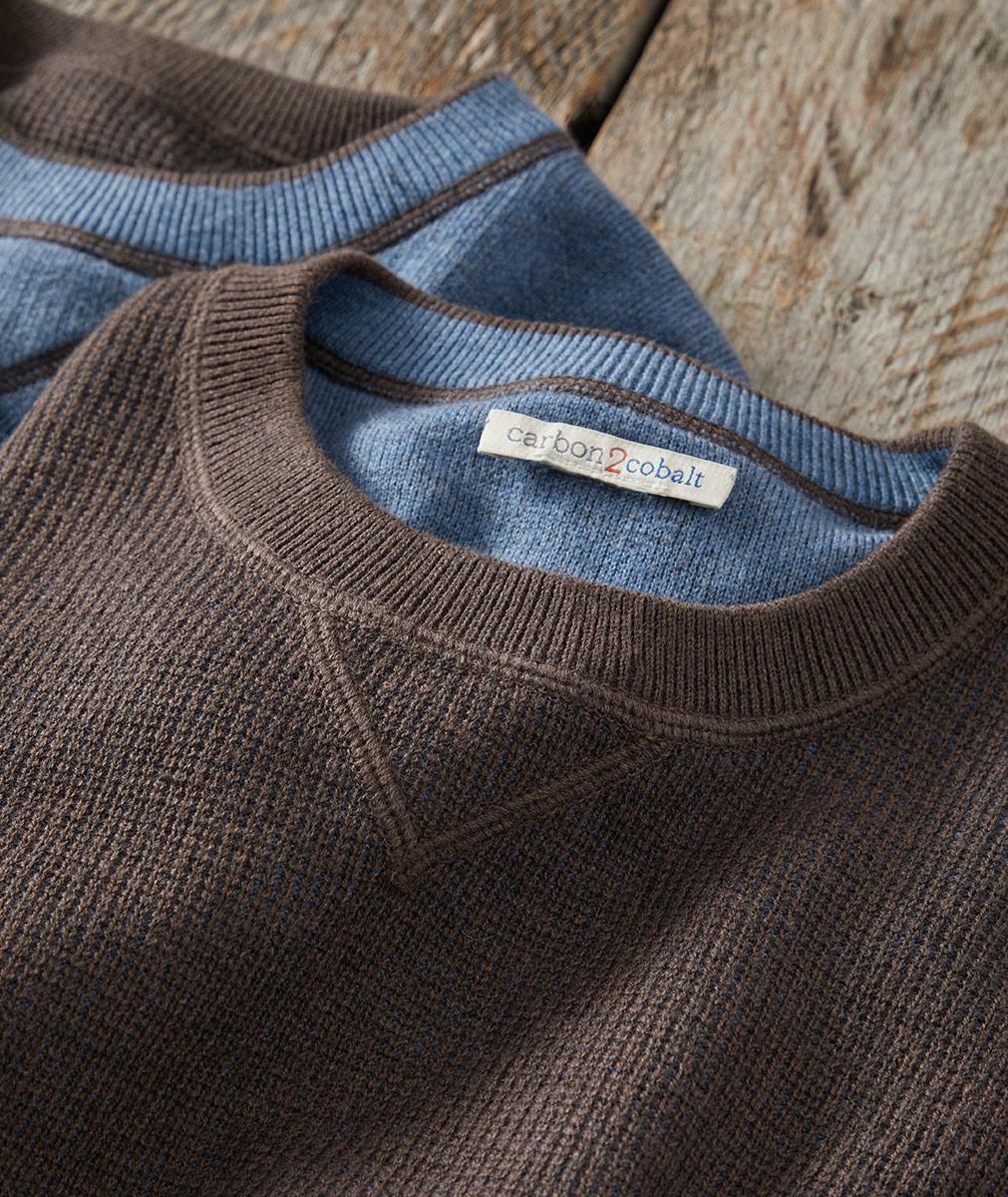 Men's Favorite Reversible Sweater | Carbon2Cobalt