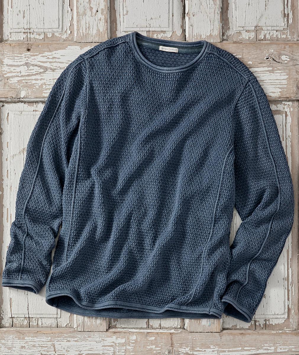 Men's Low Tide Vintage Wash Sweater | Carbon2Cobalt