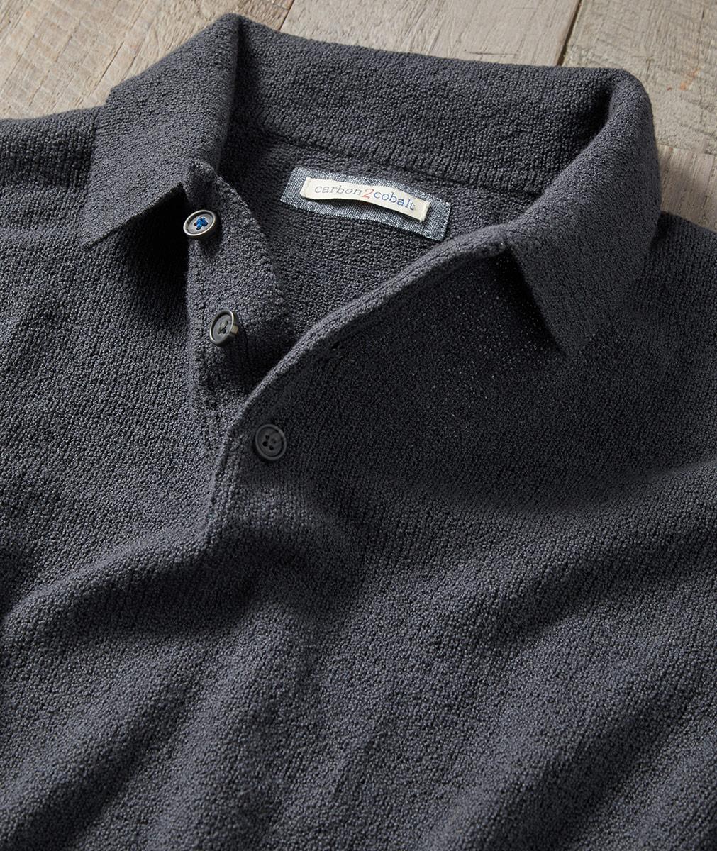 Men's Requisite Sweater Polo | Carbon2Cobalt