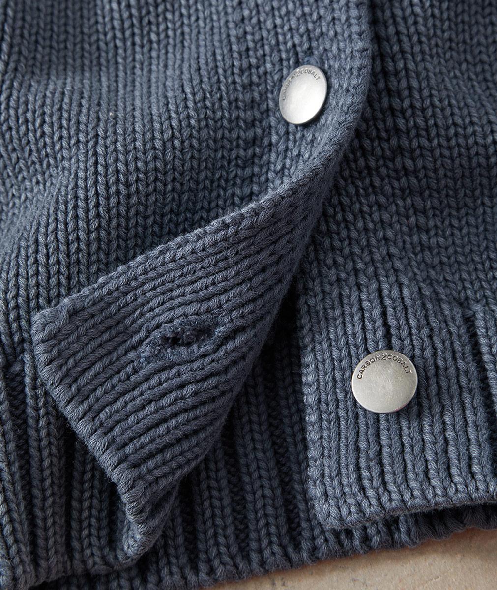 Women's Indigo Bomber Sweater Jacket | Carbon2Cobalt