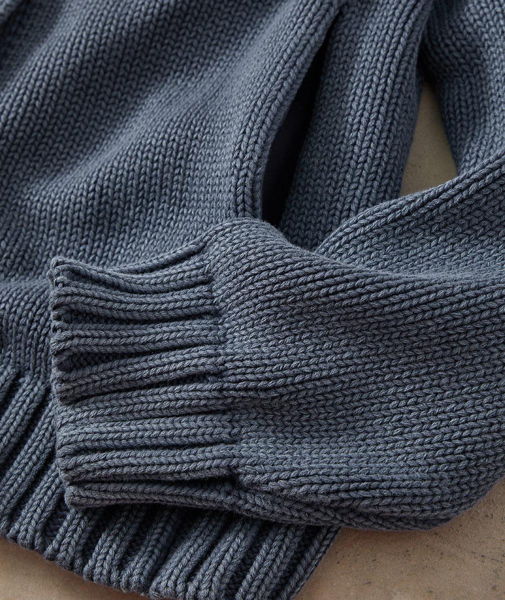 Women's Indigo Bomber Sweater Jacket | Carbon2Cobalt