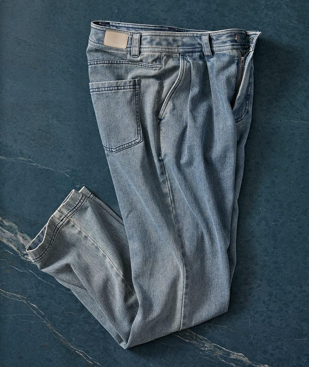 Women's Pleated Jeans For Women | Carbon2Cobalt