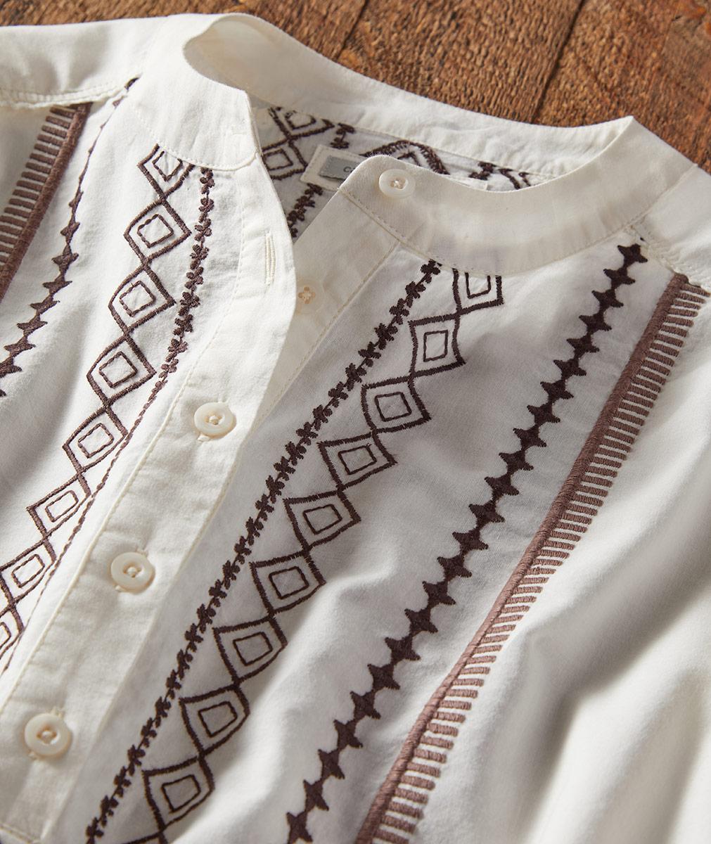 Women's Folklore Folkloric Cotton Blouse | Carbon2Cobalt