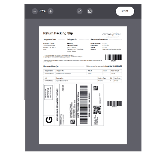 Help with Ready Returns | Carbon2Cobalt