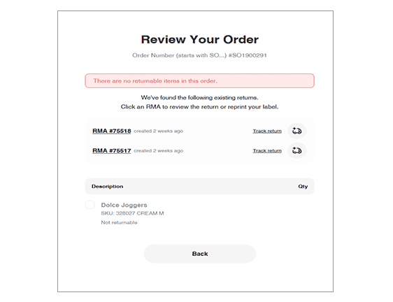 Help with Ready Returns | Carbon2Cobalt